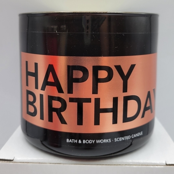 Bath & Body Works | Accessories | Bath Body Works Happy Birthday 3 Wick ...